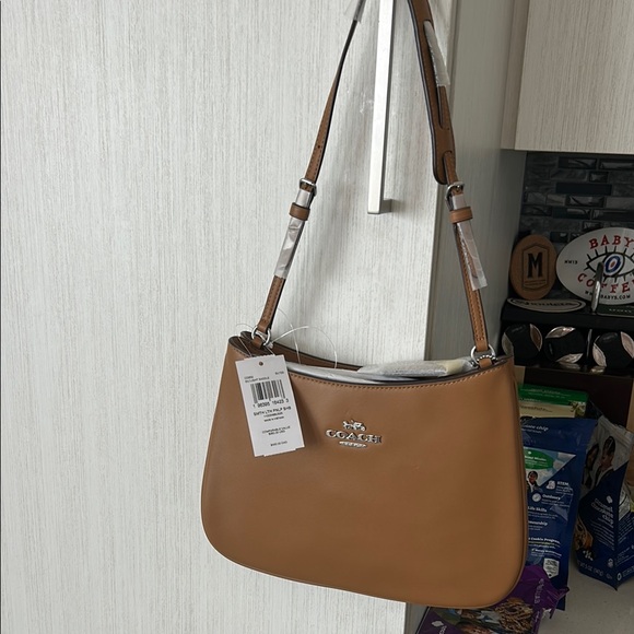 Coach | Bags | Coach Tan Leather Shoulder Bag | Poshmark